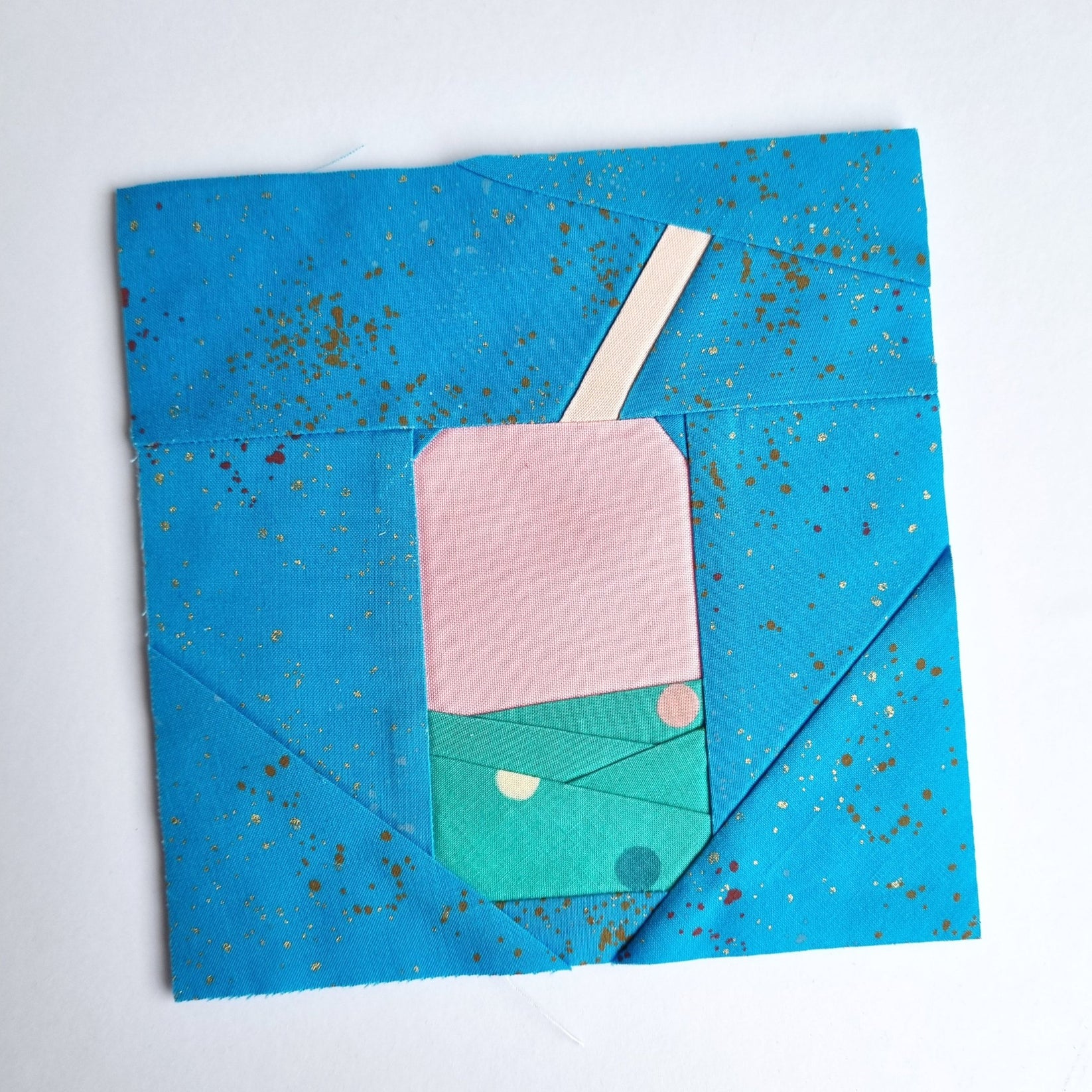 Bubble Tea Quilt Block Fpp Sewing Pattern Pdf Lorelei Jayne